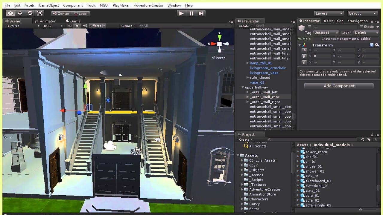 Multiplayer Point and Click Adventure Game in unity 3D #3 - game world ...