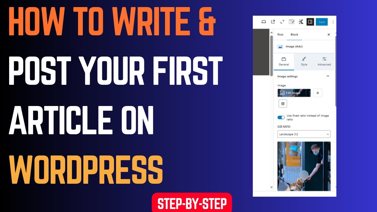 How to Write and Post your first Article on WordPress - YouTube