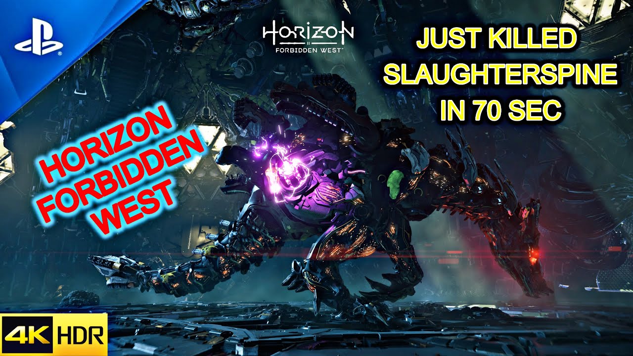 SLAUGHTERSPINE | Horizon Forbidden West | PS5 4K 60FPS Gameplay - YouTube