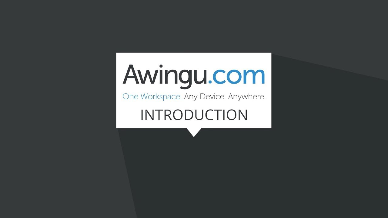 Introduction to Awingu - YouTube