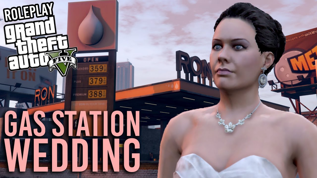 Gas Station Wedding - GTA 5 Roleplay (FivePD) - YouTube