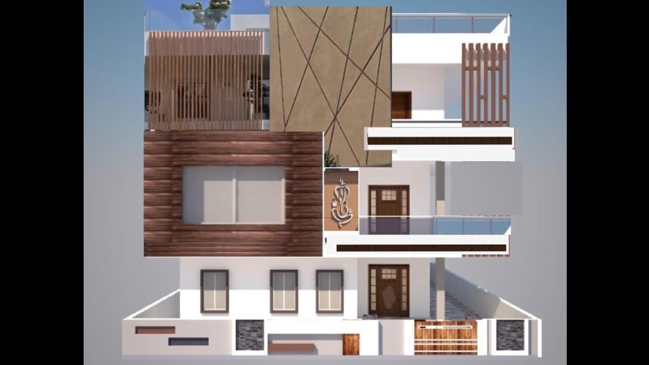 30 feet wide latest front elevation design - YouTube