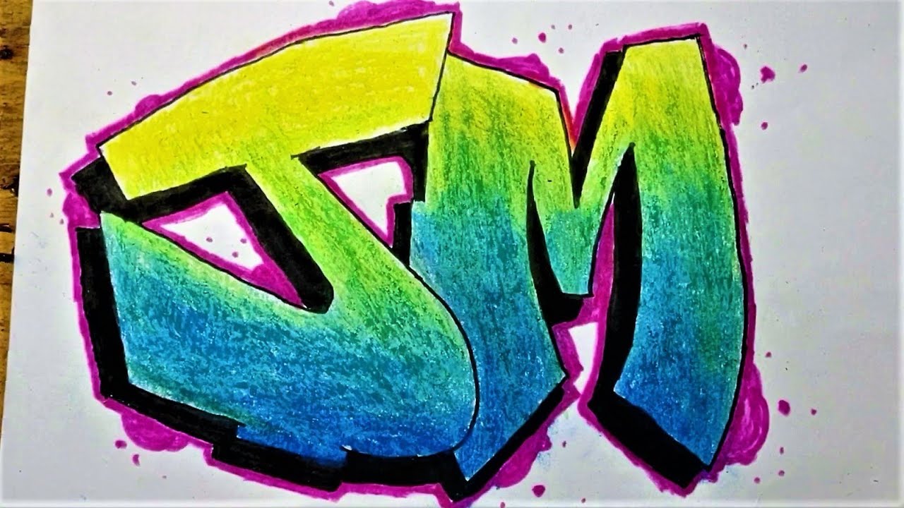 JM Graffiti Drawing Tutorial - YouTube