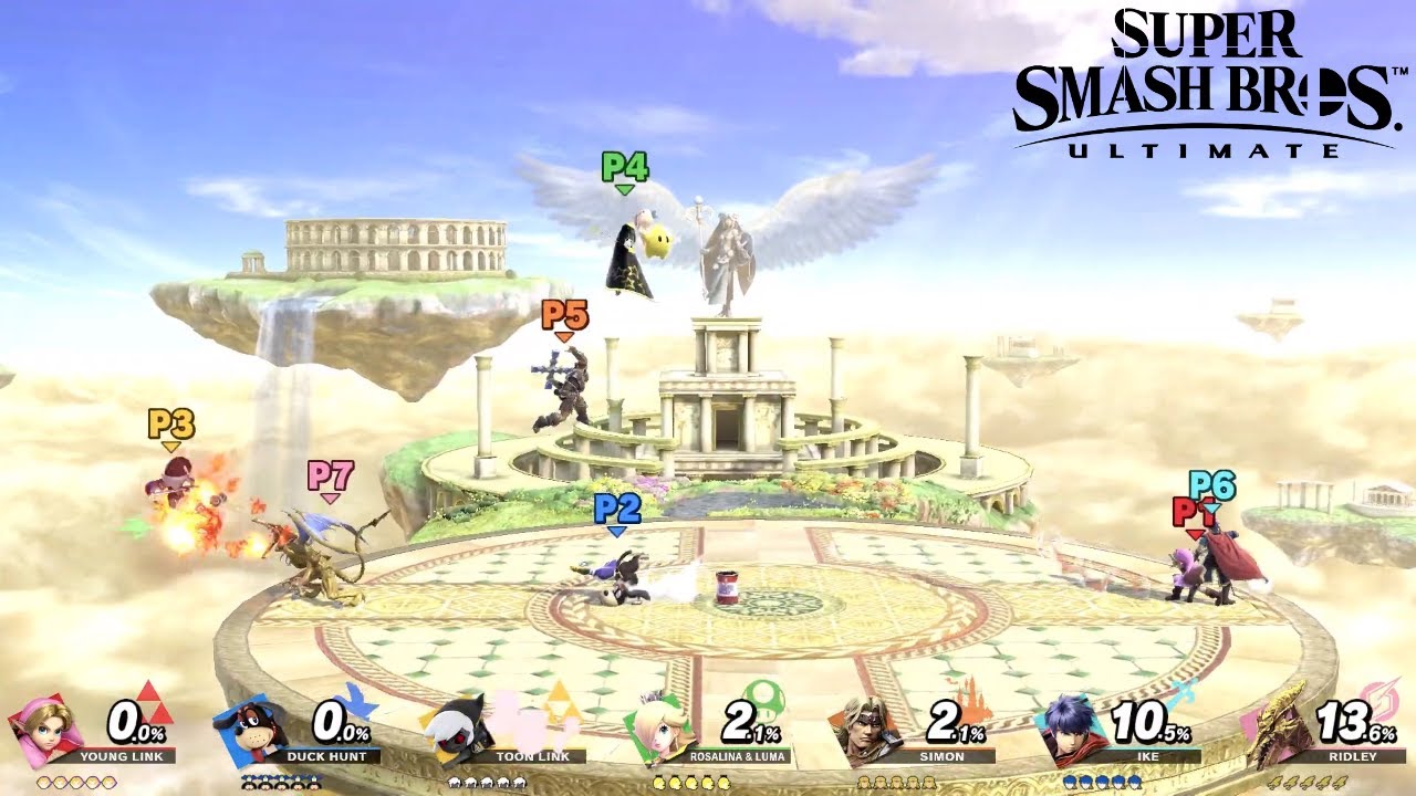 Super Smash Bros Ultimate Multiplayer 7 Player Smash - YouTube