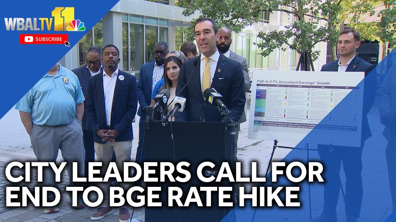 City leaders call for end to BGE rate hike - YouTube