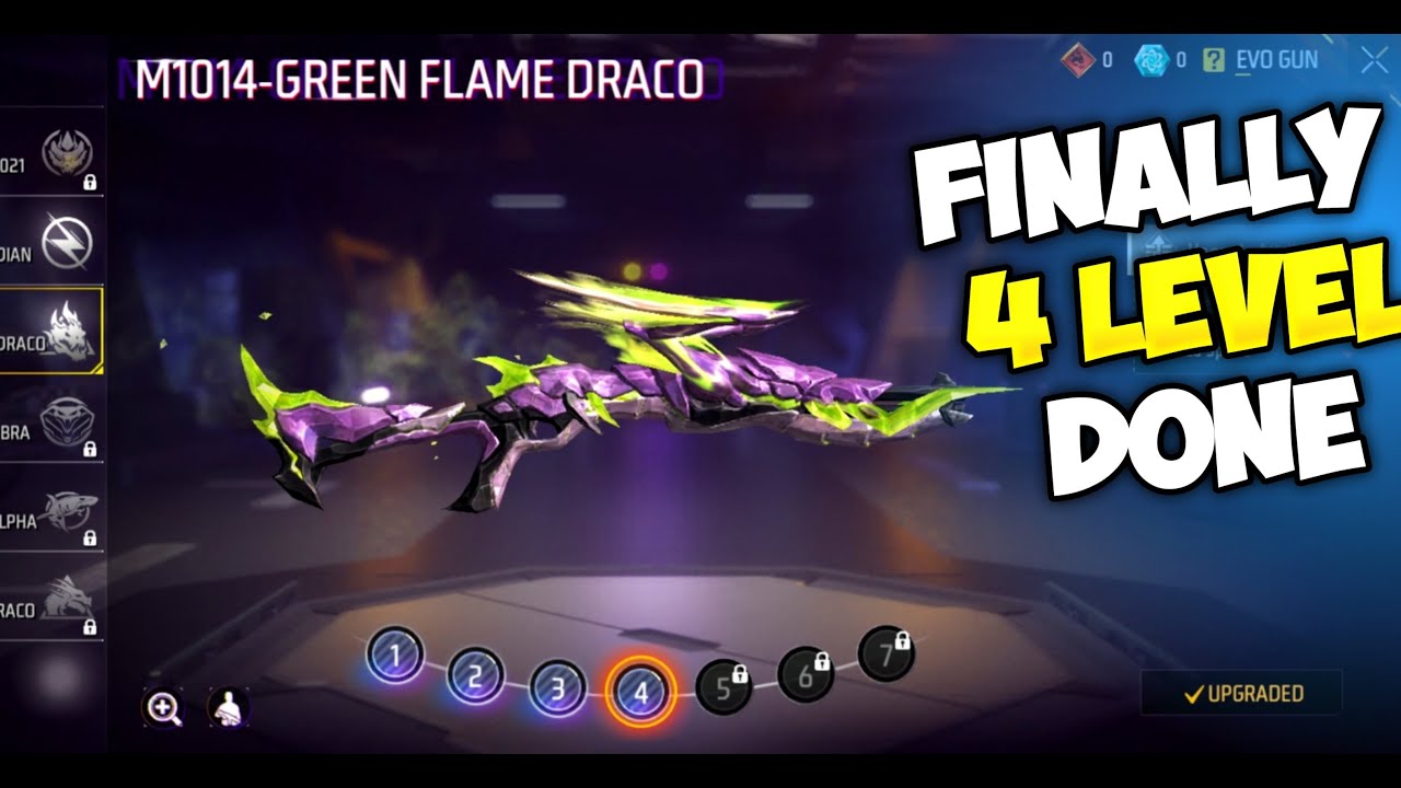 Finally Evo M1014 4 Level Done 🙂 || Garena Free Fire - YouTube