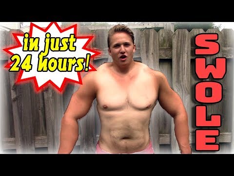 How to get SWOLE in ONE DAY - YouTube