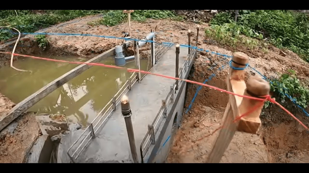 Construction of mini hydroelectric dam and automatic vegetable watering ...