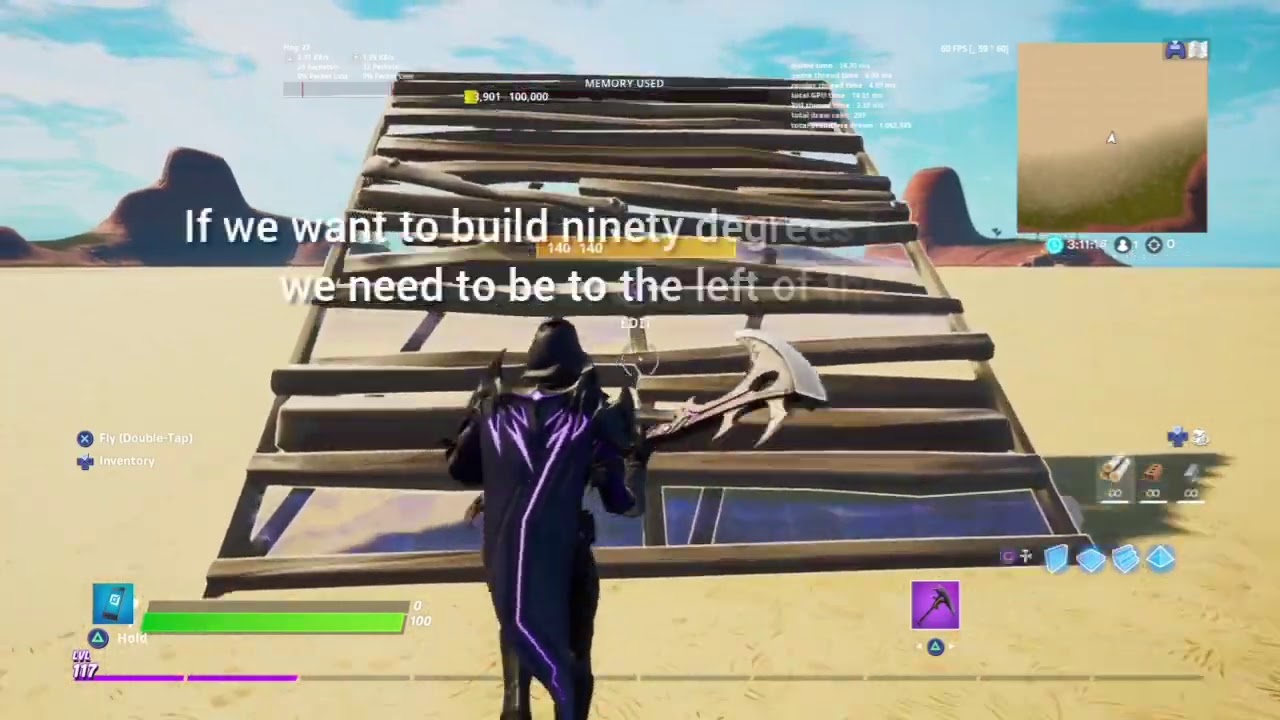 Fortnite Building Guide #1 How to build a 90 degree structure in ...