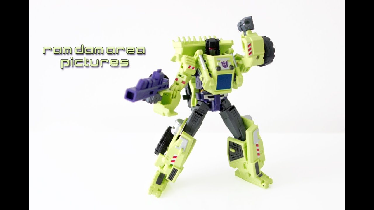 Transformers Maketoys Giant - 03 Wheel Loader (Constructicon Scrapper) - YouTube