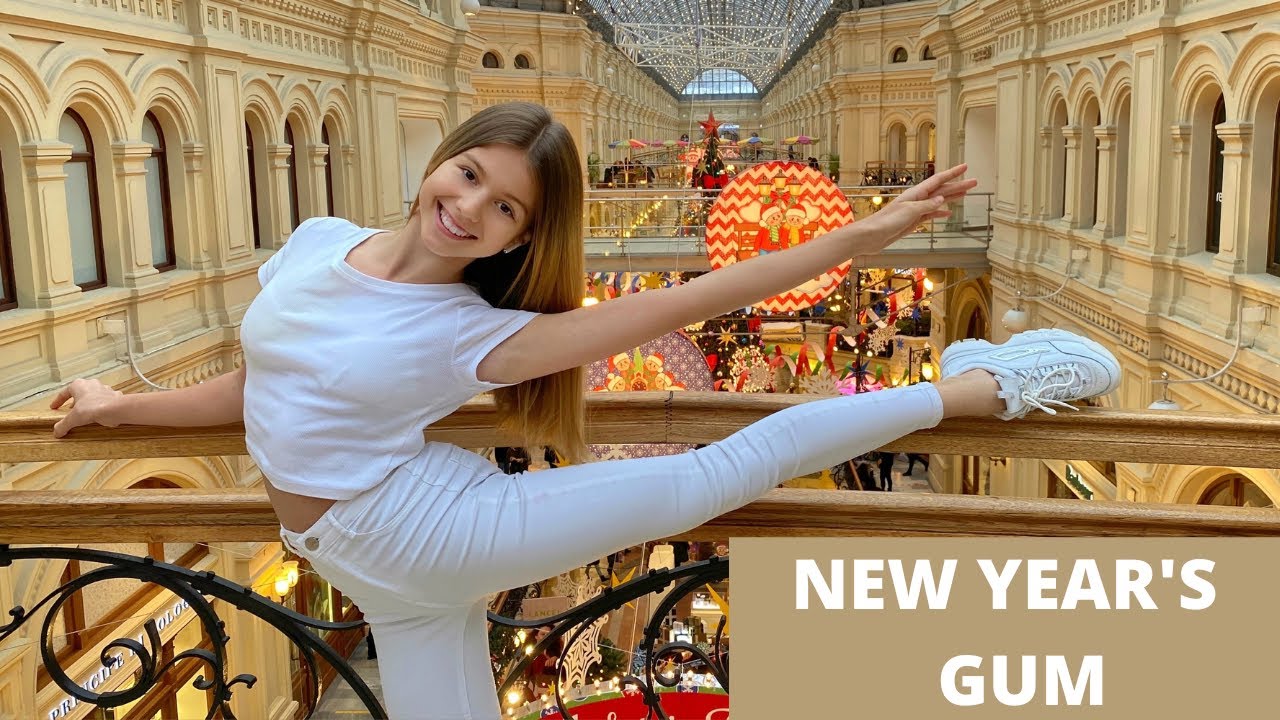 Walking Moscow Moscow Center Gum Christmas And New Years Celebration Preparing Mari