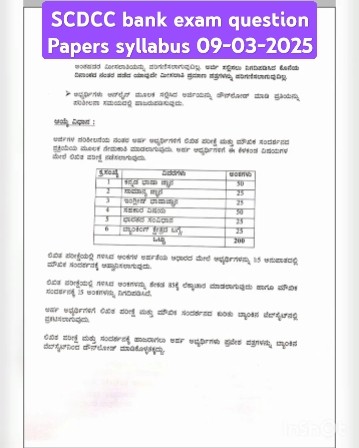 #Scdcc bank exam date 09-03-2025 syllabus details👈#shorts#shortvideo # ...