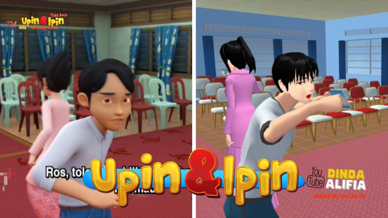 Upin Ipin Cik Bidadari Kak Ros Cemburu | Tiru Aksi Upin & Ipin Terbaru ...