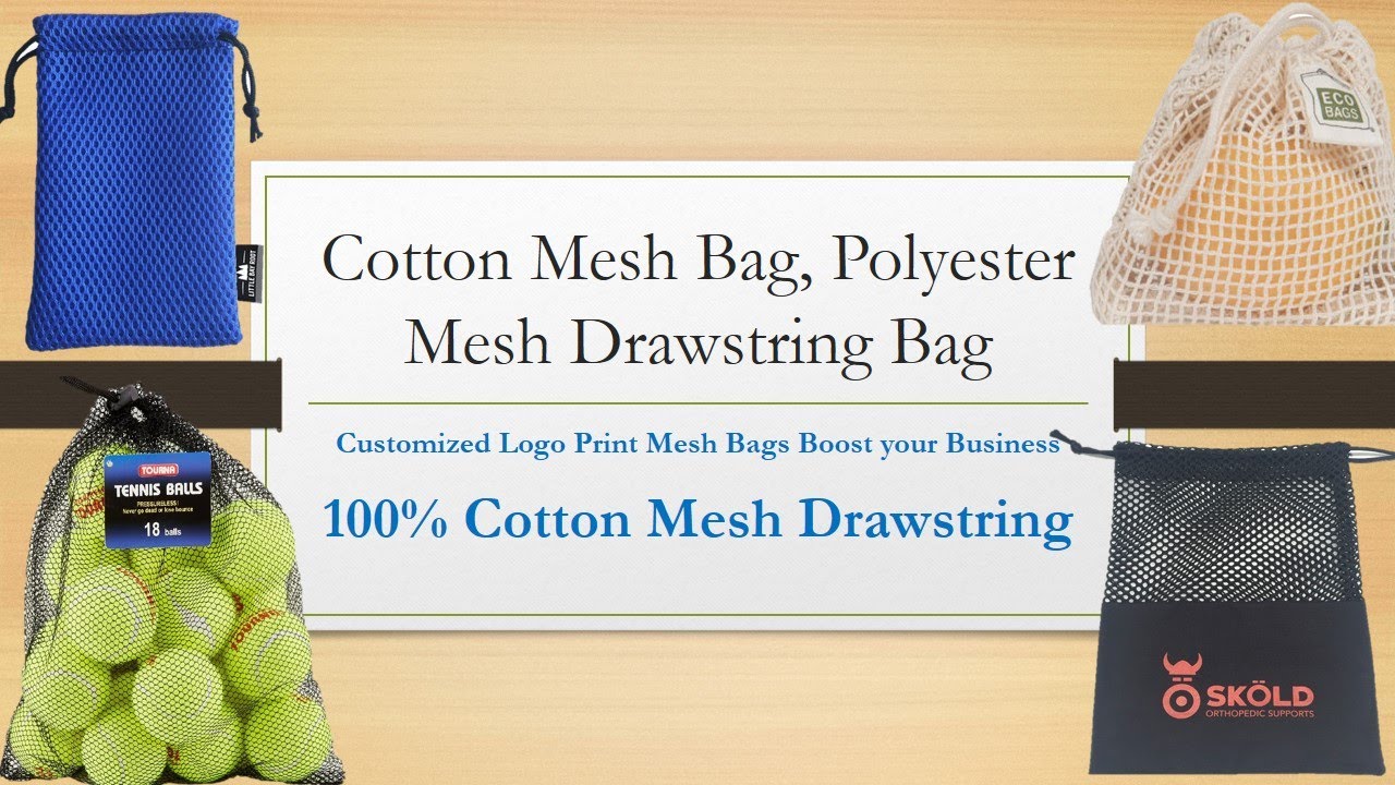 Mesh Bag Mesh Pouch Polyester Mesh Drawstring Bag Promotional Bags ...