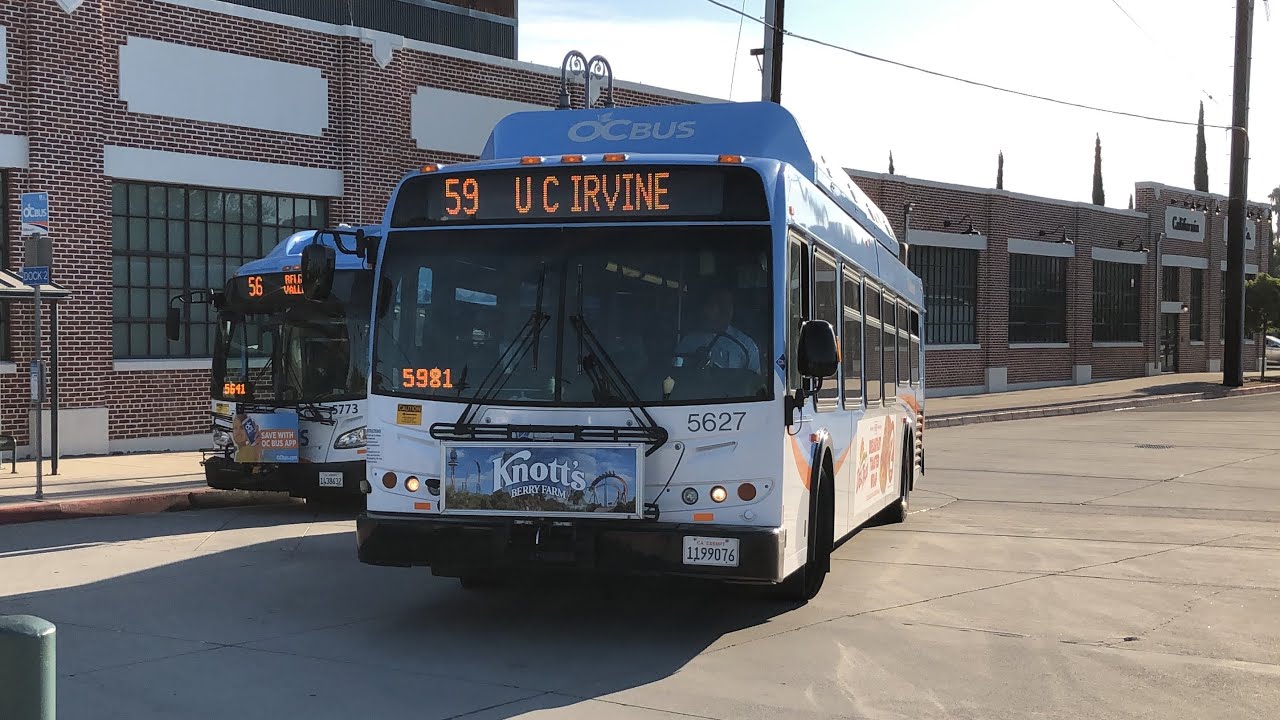 OCTA New Flyer C40LFR #5627 on Route 59 - YouTube