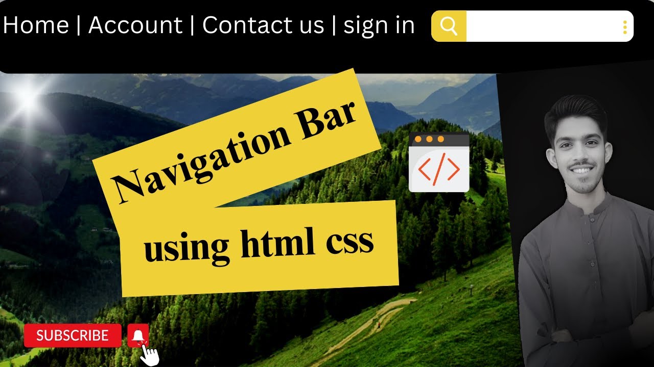 How To Create A Simple Navigation Bar Using Html And Css Applying Css