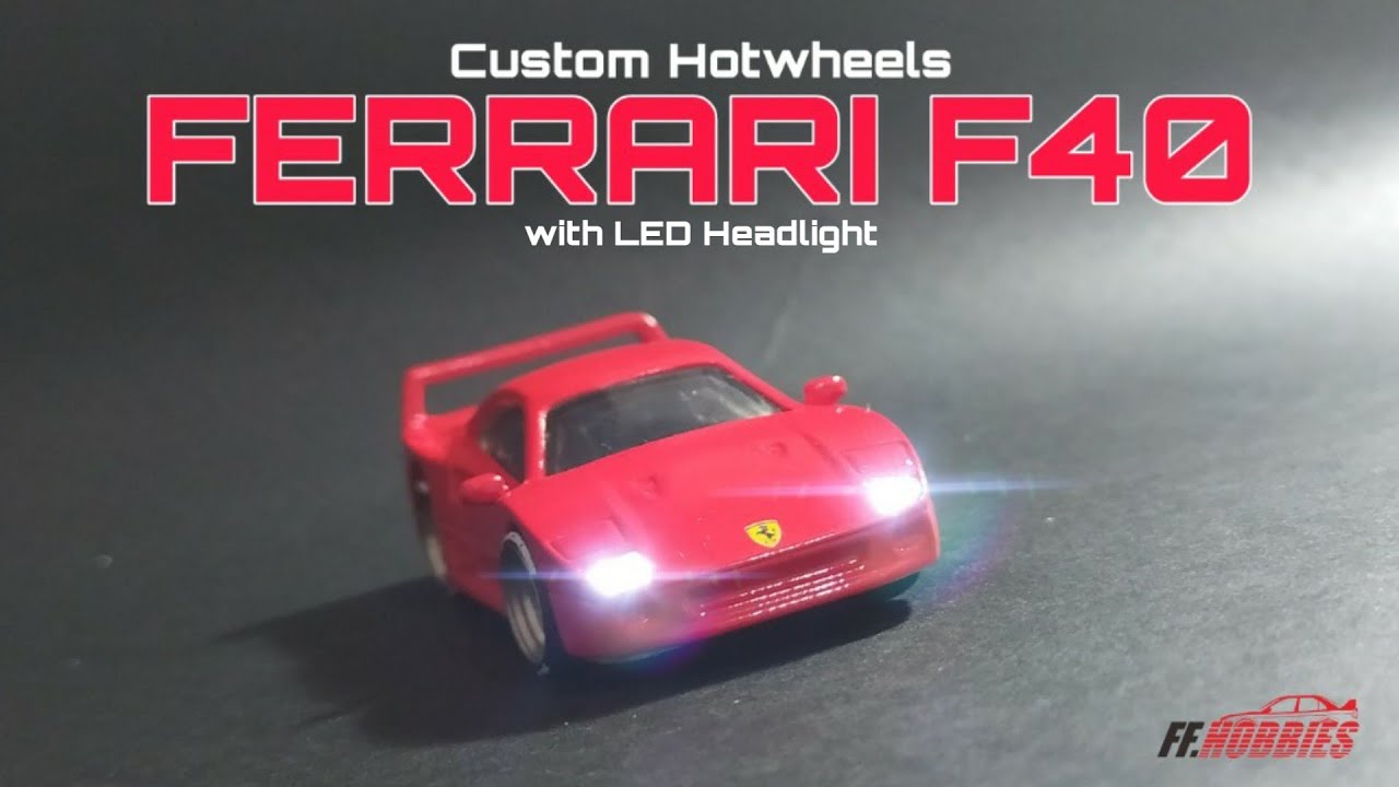Speed Build Ferrari F40 Custom Hot Wheels - YouTube