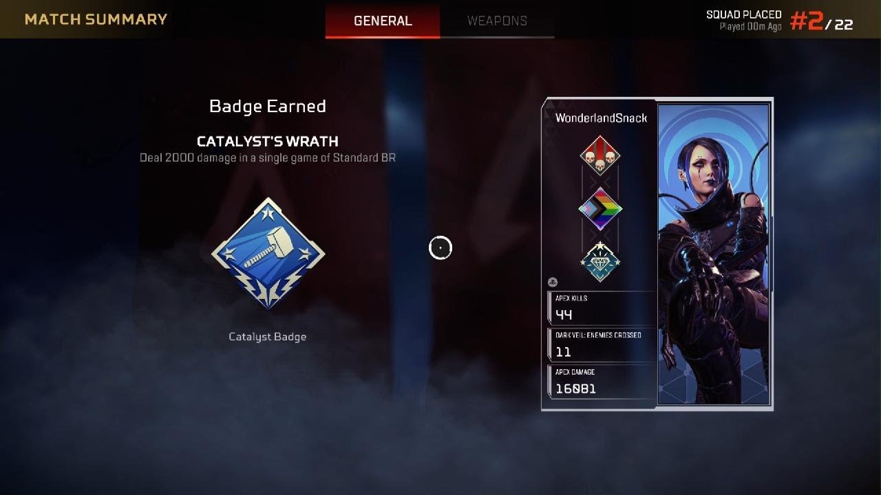 2K damage game w/Catalyst Apex legends - YouTube