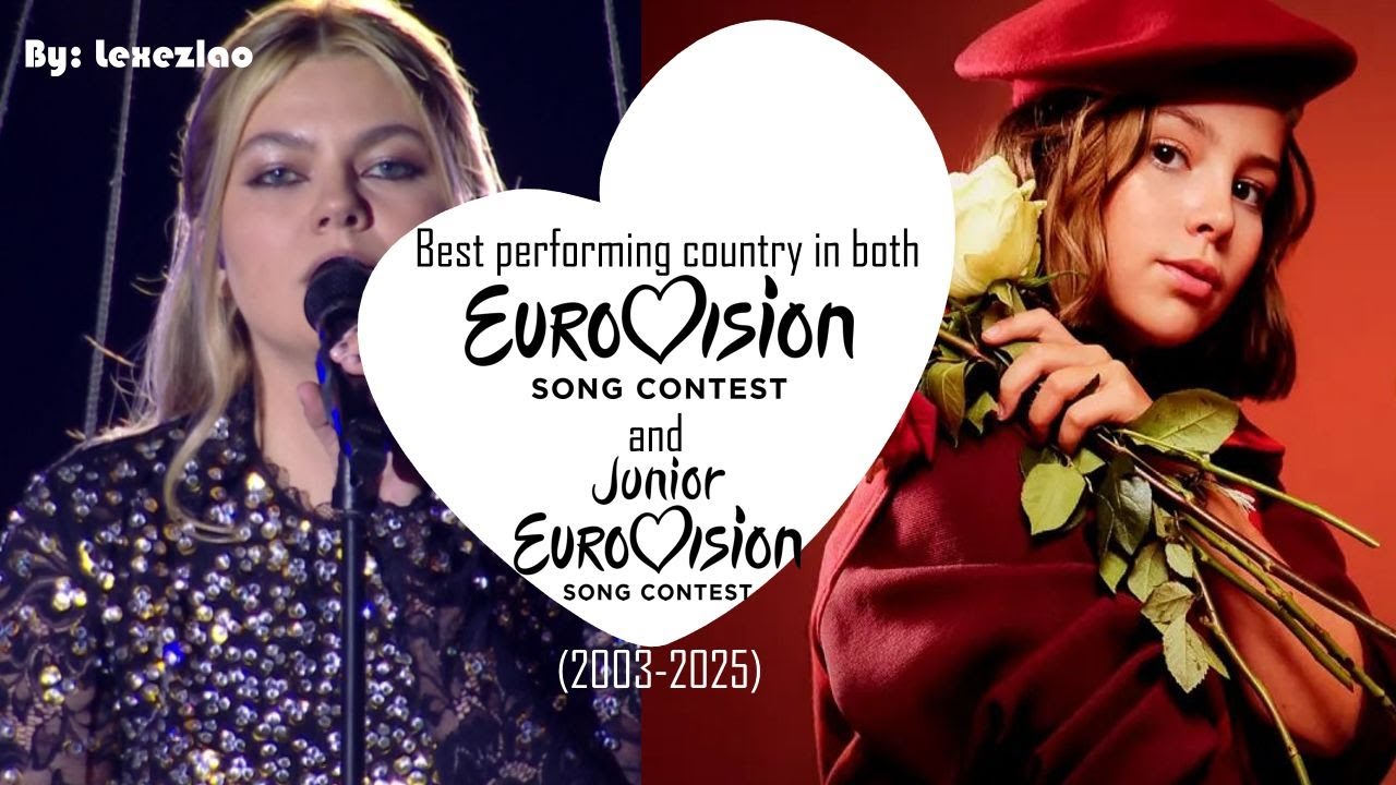Best performing country in both eurovision and junior eurovision each ...