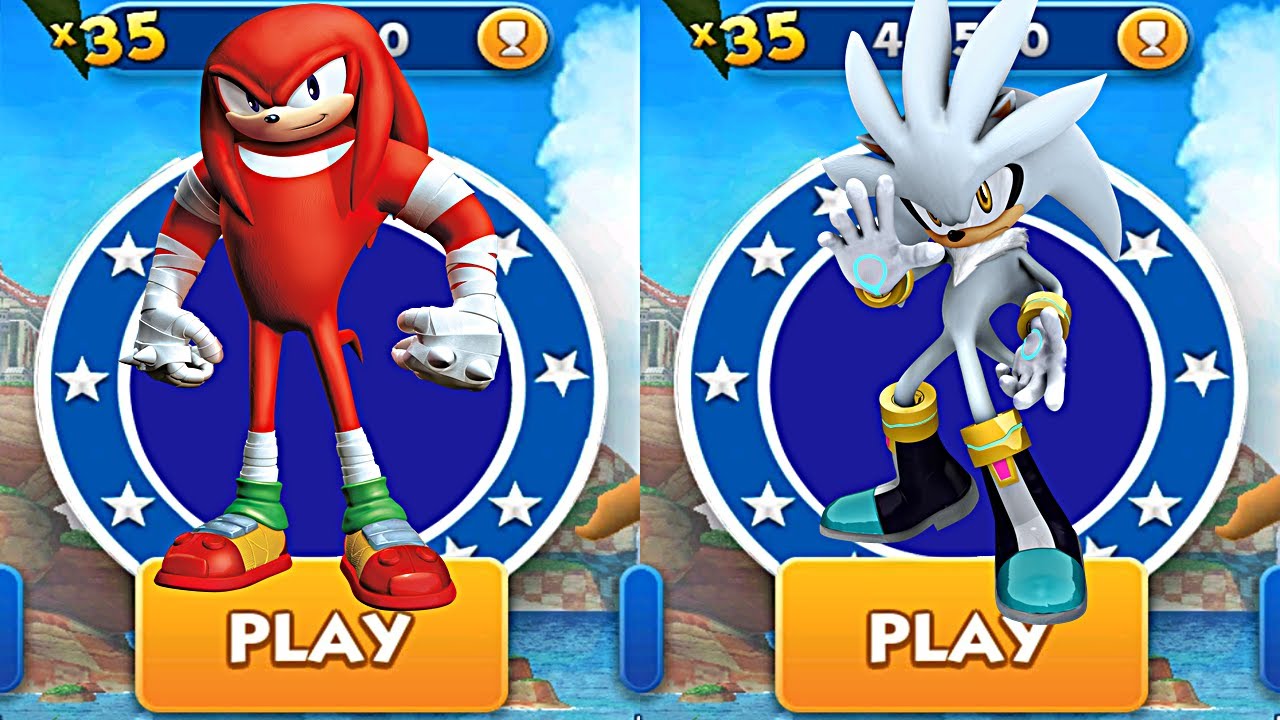 Sonic Knuckles Vs Sonic Silver - Versus Mode - Halloween Character ...