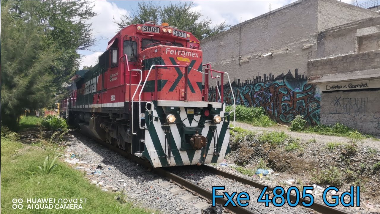 Fxe 3801-3227 Turno Guadalajara-La Barca Pasando Las Juntas Con La Tripulación Saludando - YouTube