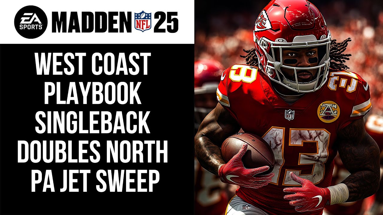 West Coast Playbook Singleback Doubles North PA Jet Sweep - YouTube