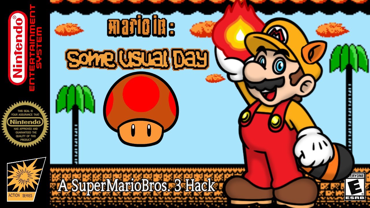 Mario in: Some Usual Day - Hack of Super Mario Bros. 3 [NES] - YouTube
