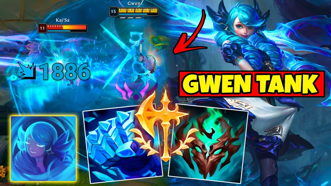 GWEN TANK É QUASE IMPOSSÍVEL DE MATAR COM ESSA BUILD - YouTube