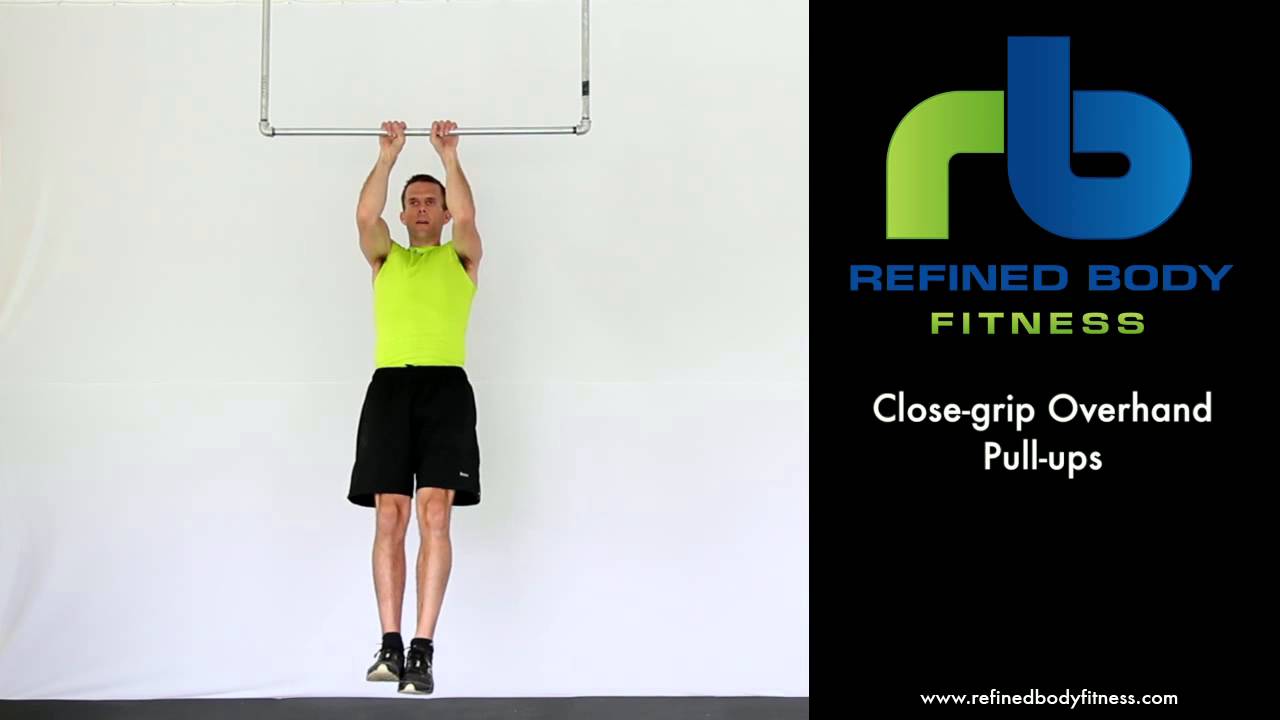 Close-grip Overhand Pull-ups - Exercise Demonstration by Refined Body ...