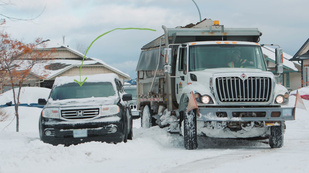City of Kamloops Snow Clearing Windrows - YouTube
