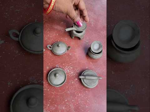 Mini Clay Cooking Pots Making #shorts