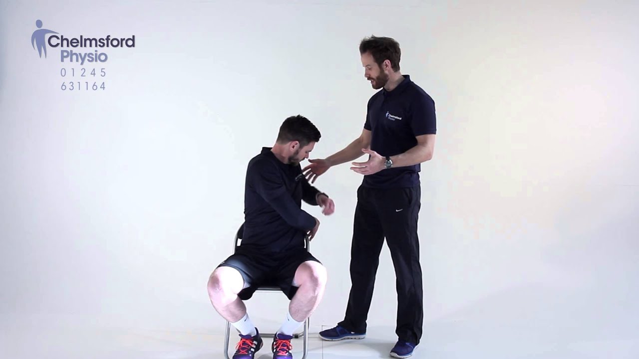 Chelmsford Physio | Thoracic Rotation Stretch sitting - YouTube