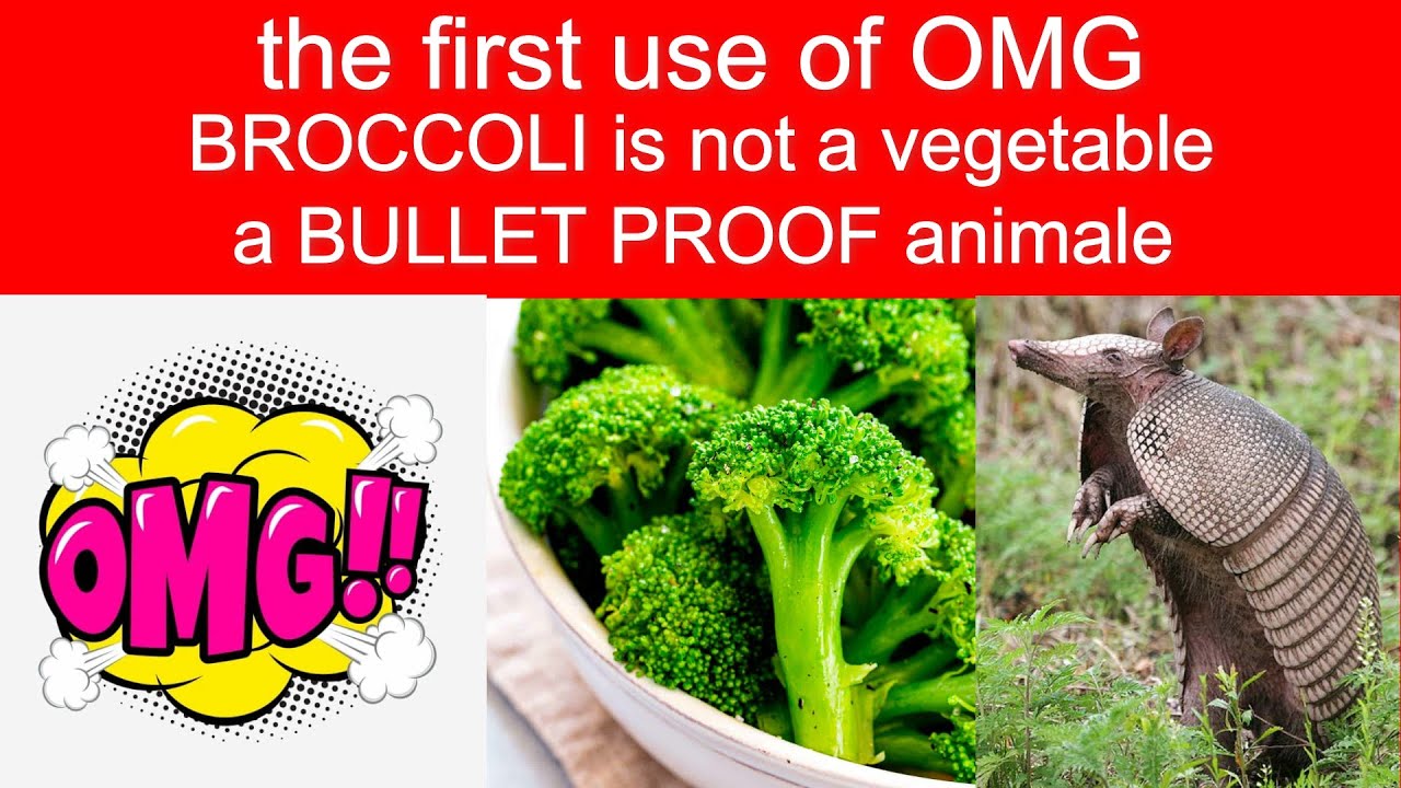 OMG का उपयोग पहली बार-FIRST USED OF OMG-BROCCOLI सब्जी नहीं है-10 ...
