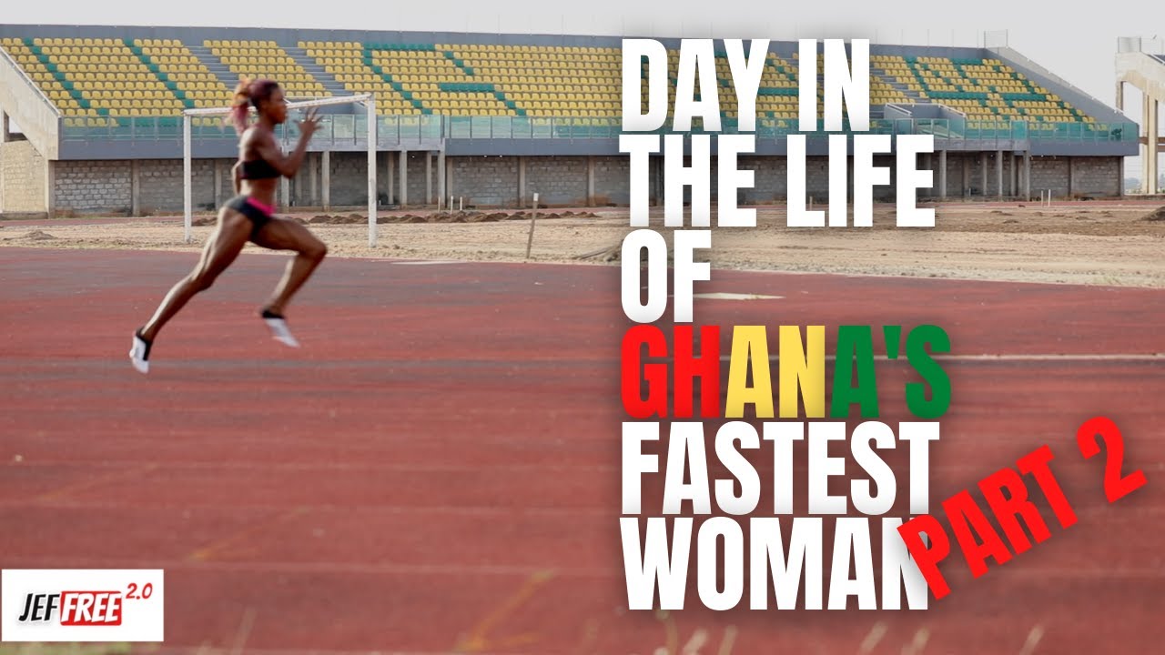 Training with Ghana's fastest female sprinter as she gets ready for the ...