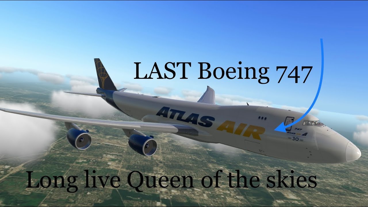 Last Boeing 747 servicing ATLAS AIR boeing 747 8F RFS - YouTube