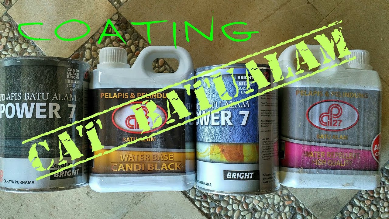 CAT BATU ALAM || COATING BATU - YouTube