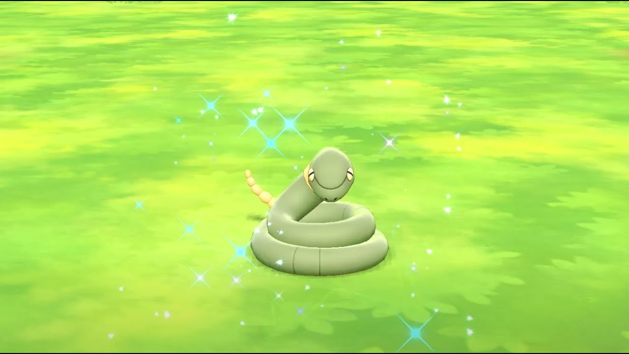 Shiny Ekans -Pokémon Let's Go Eevee - YouTube