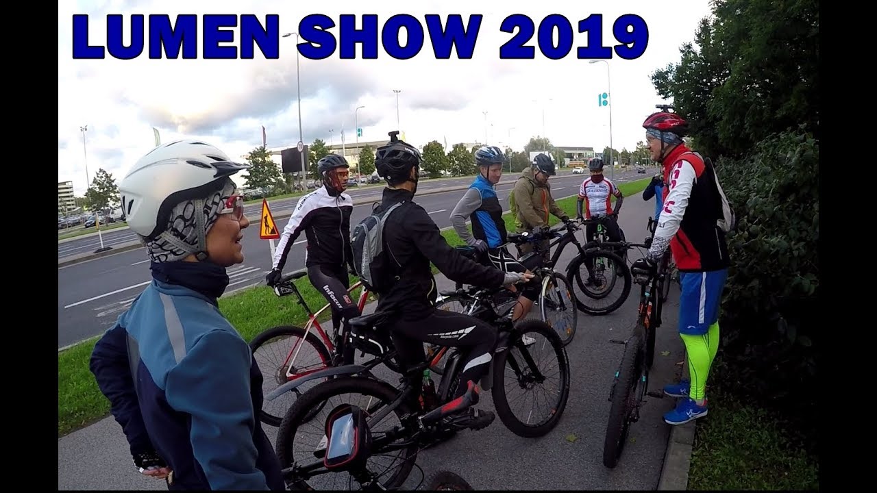 Светлая покатушка в темноте Lumen Show 2019 - YouTube