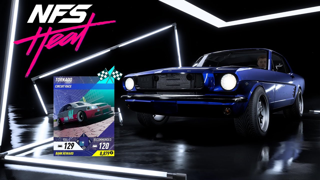 NFS Heat Ford Mustang 1965 Classic TORNADO Circuit Race 4K 60fps ...