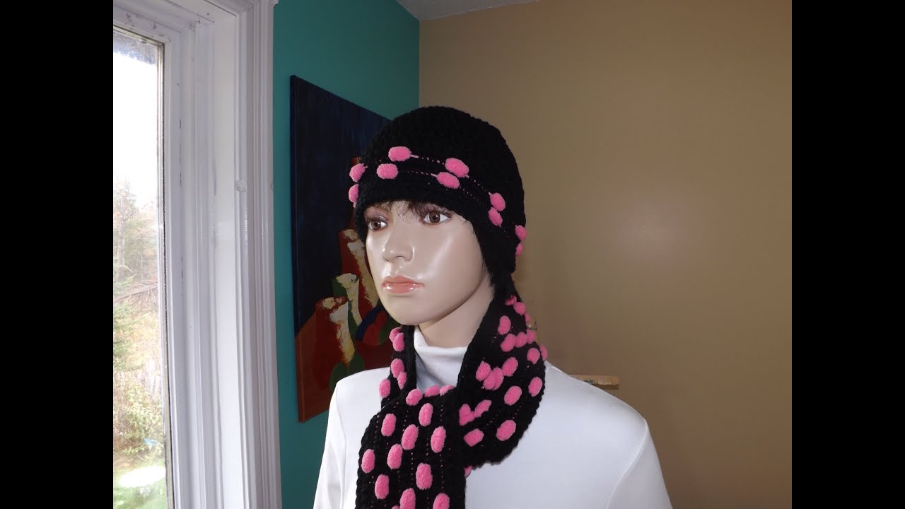 Crochet Pompom Hat or Beanie - with Ruby Stedman - YouTube