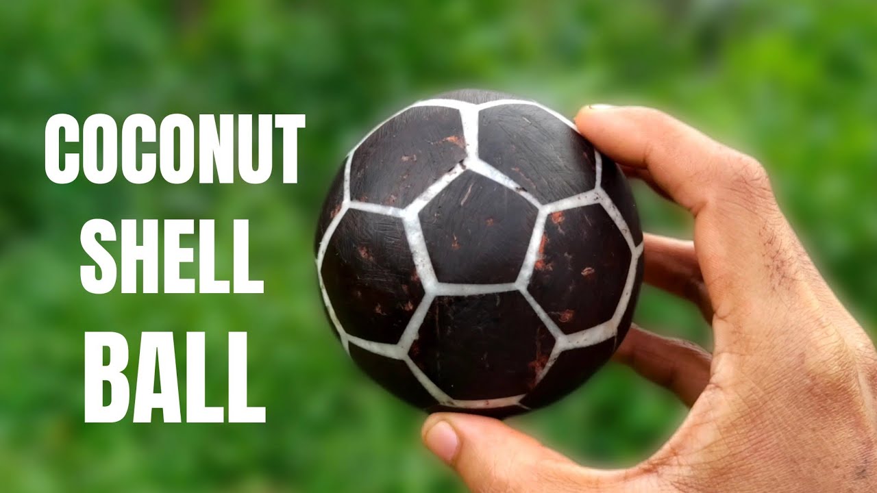 How to Make a Coconut Shell Ball 🏀 | Easy Coconut Shell Craft Tutorial ...