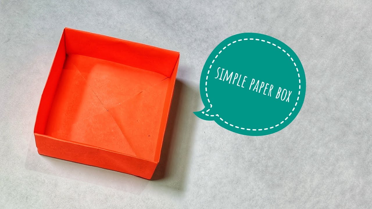 How To Make A Paper Box Making Is Easy YouTube How To Make A Paper Box Making Is Easy YouTube