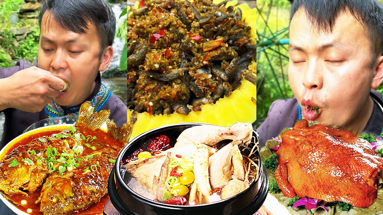 🌶The most delicious food of the Miao people in China | Tripe wrapped in ...