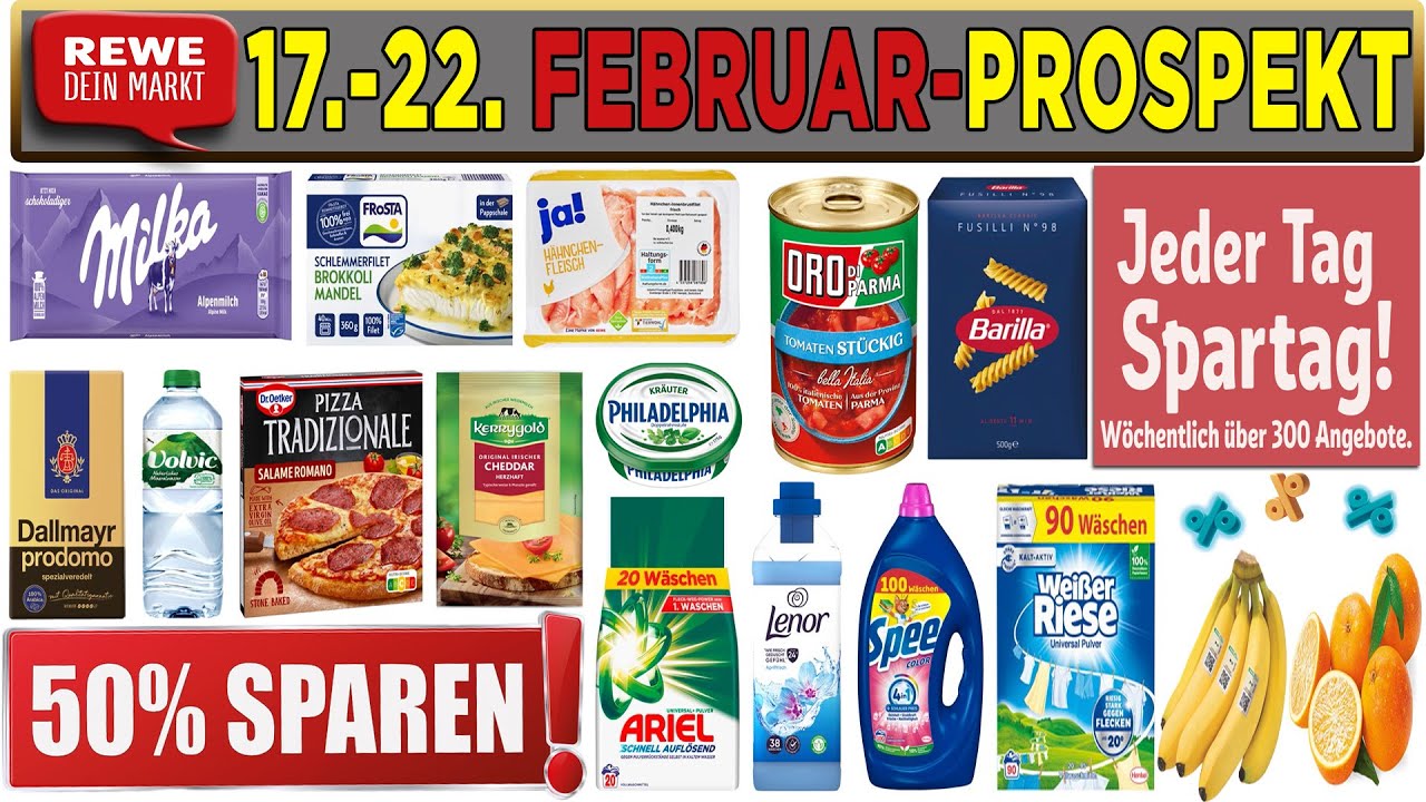 REWE Werbung Prospekt | Gültig von 17.02.2025 - YouTube