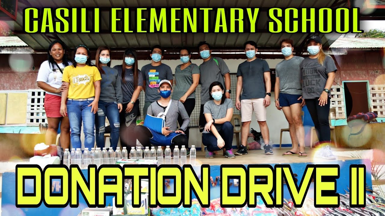 Donation Drive at Casili Elementary School - YouTube