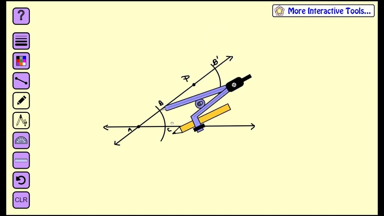 Construct a line parallel to a given line through a given point - How To Geometry - YouTube