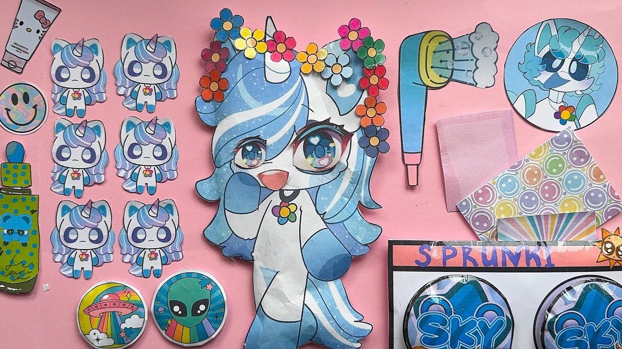 [ paperdiy ] CraftyCorn Pregnant & Skincare / Makeup / Poppy playtime ...