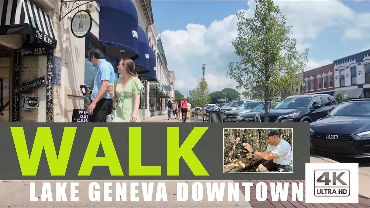 Lake Geneva Wisconsin Walking Tour - YouTube