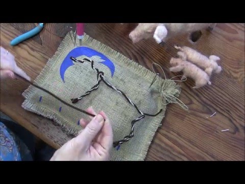 Needle Felted Pig and Piglet: Part 1 Armature and Wrapping