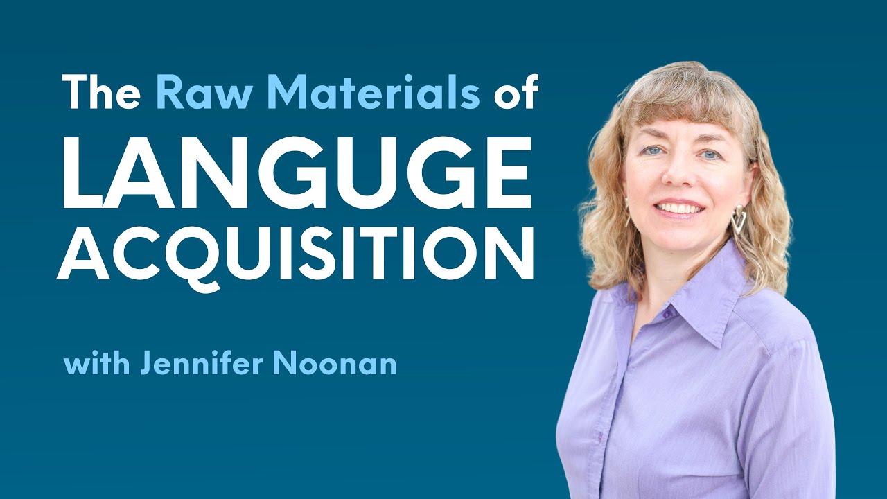 Raw Materials of Language Acquisition - YouTube